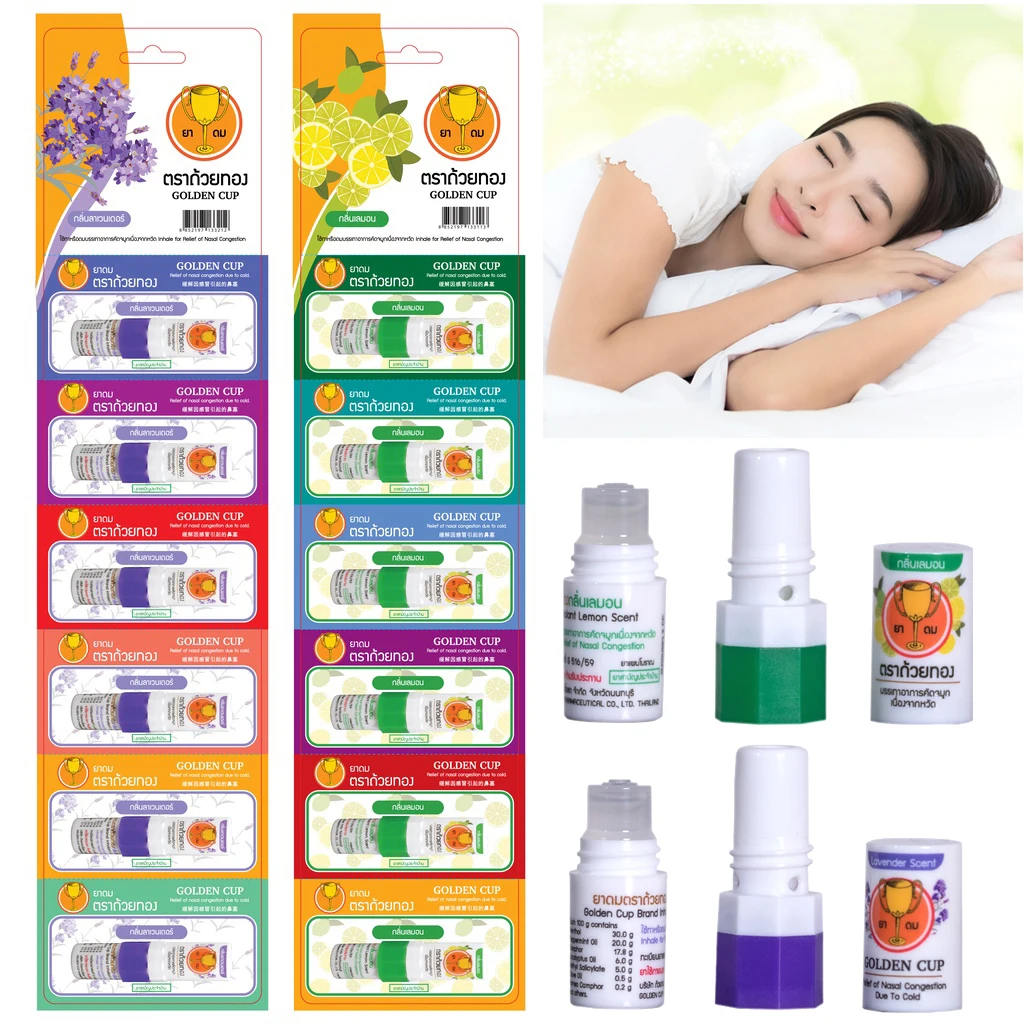 Golden Cup Inhaler Lavender And Lemon Scent 2 Cc Inhale For Relief Of ...