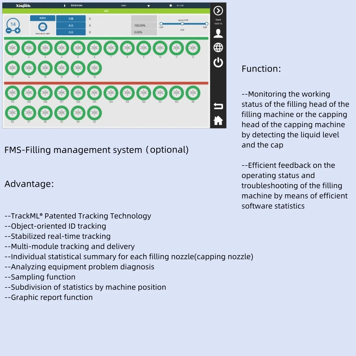 Visual Full Bottle Inspection Camera Cap Seal Inspection Machine For ...