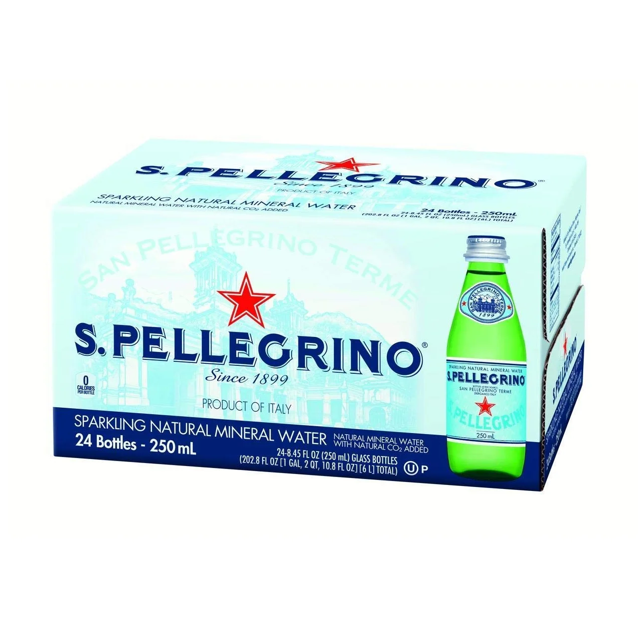 S.pellegrino Sparkling Natural Mineral Water 8.45 Fl Oz (pack Of 6) Original Quality Supplier ...
