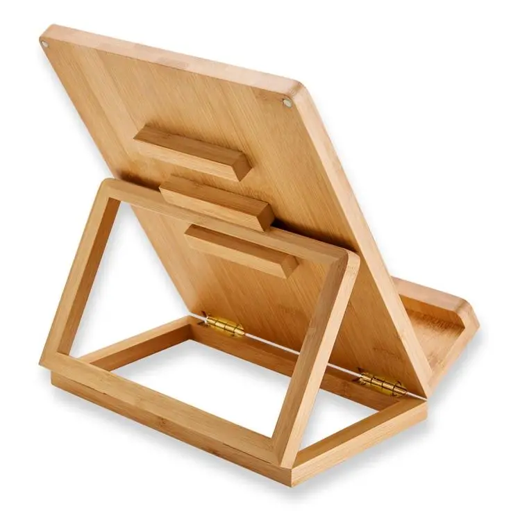 Bamboo Foldable Reading Book Stand - Adjustable & Stylish