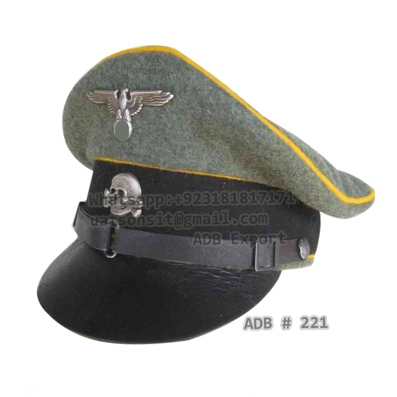 Ww2 Wwii Germanheer Feldgendarmerie Crusher Cap Hat - Buy Ww2-german ...
