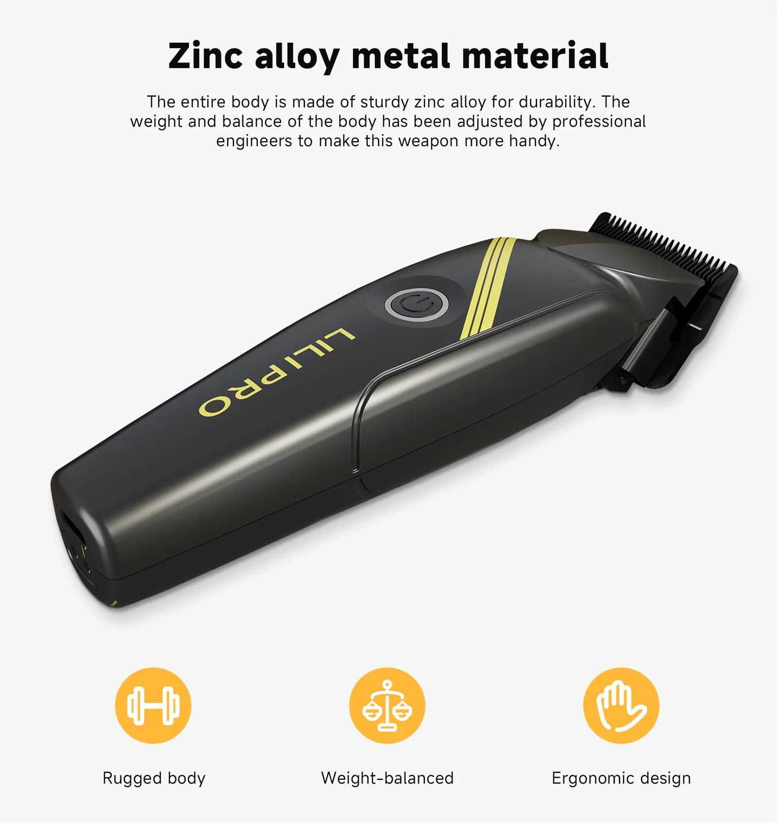 L4m4 Professional Barber Kit Dlc Blade Aluminum Alloy Body Hair Cut ...