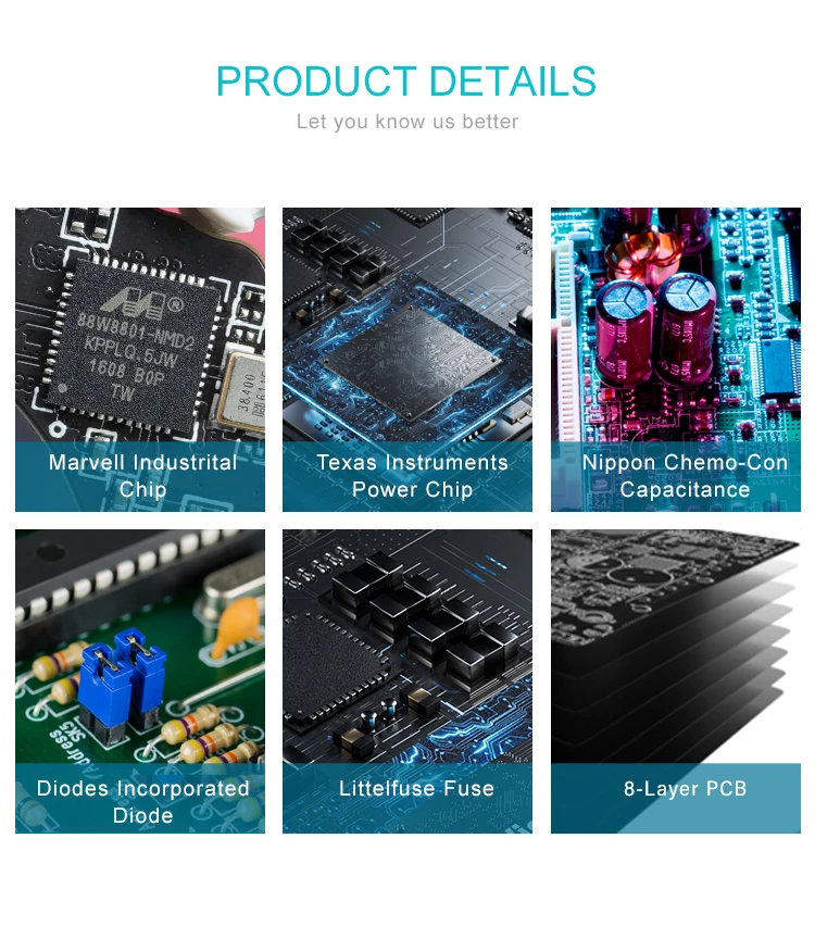 8 Port 10 / 100m Ethernet Switch Pcba Module 2 . 5gb Ethernet Switch 3 ...