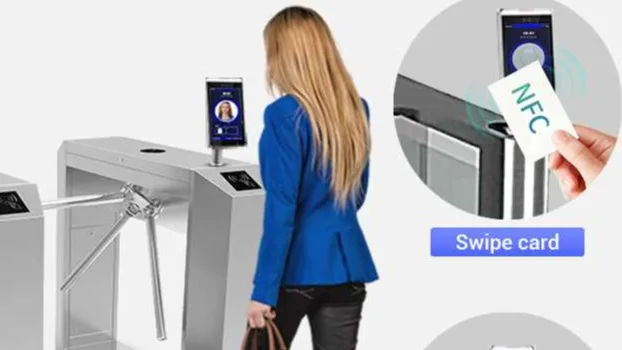 Face Recognition Access Control Wing Turnstile Retractable Turnstile Turboo Tripod Turnstile ...