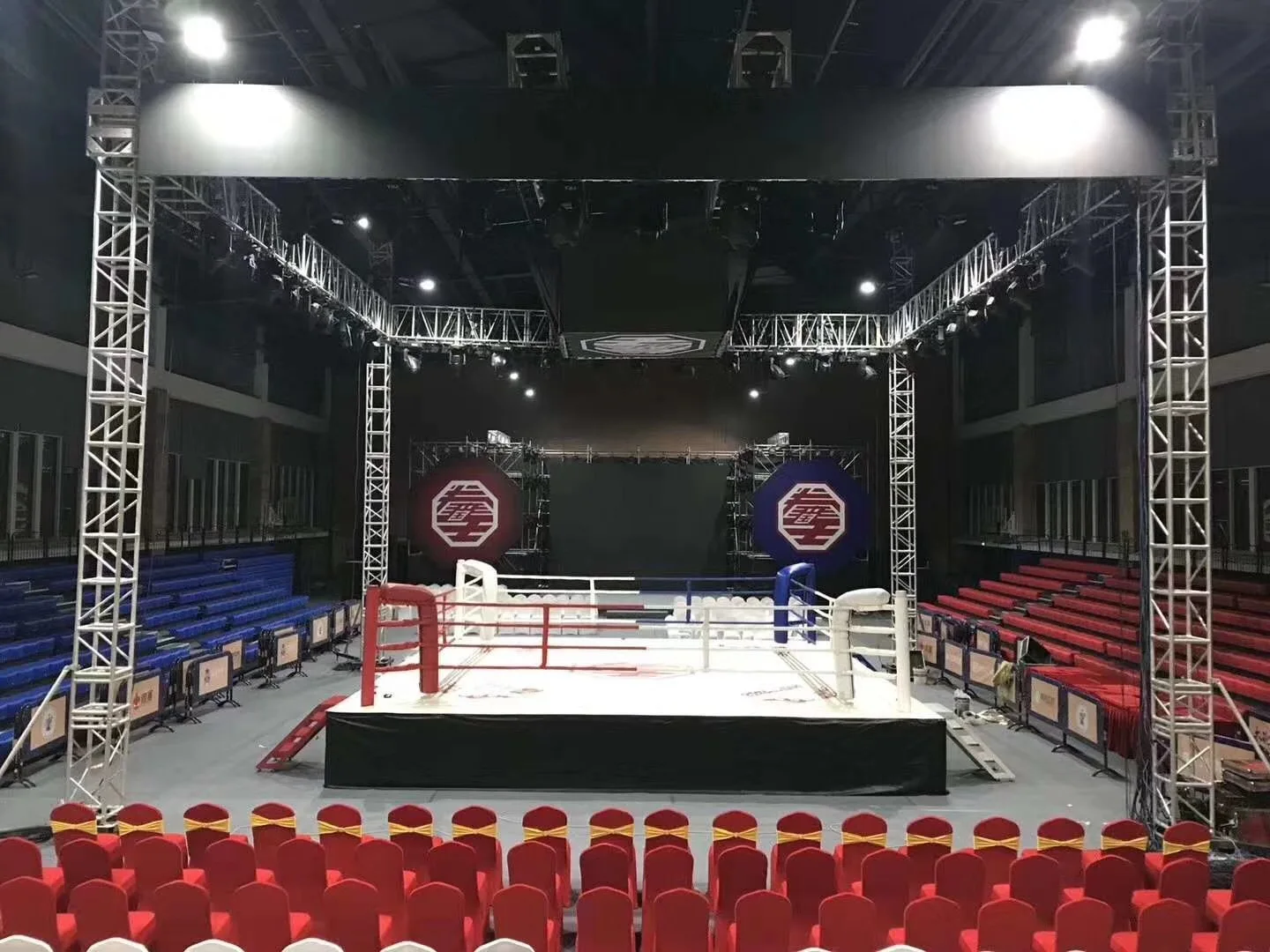 Boxing Ring Stairs - Customized Steel for International Standards
