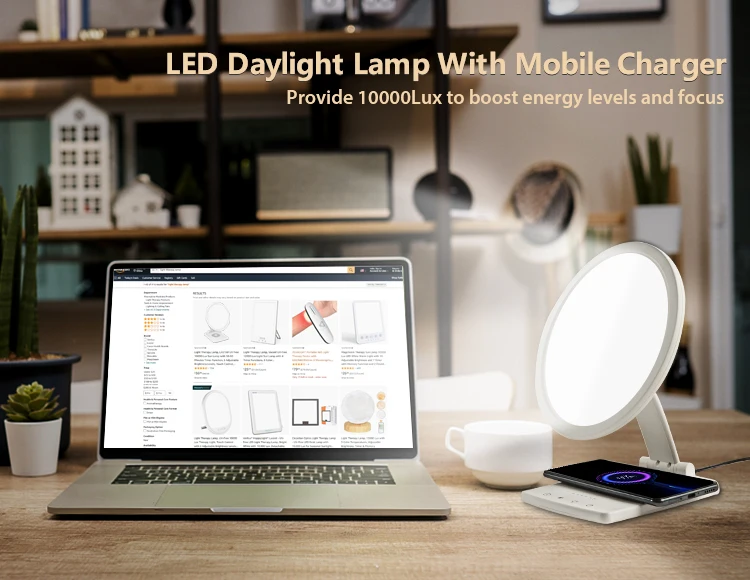 2023 New Design Mobilephone Wireless Charging Daylight Sad Led Lamp ...