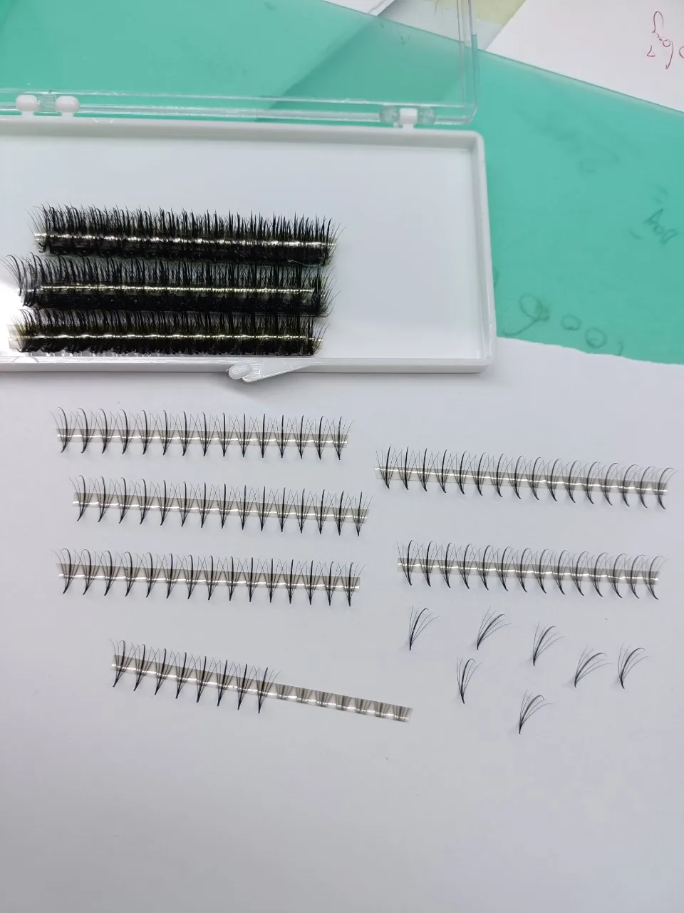 Pointy Base Short Stem Long Stem 3d 5d 6d Wispy Premade Fan Eyelash ...
