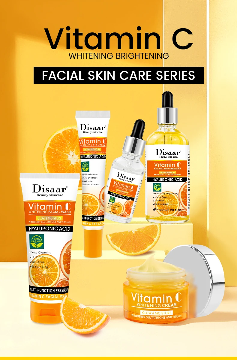 Disaar Skin Whitening Cream - Vitamin C Anti-Wrinkle Set