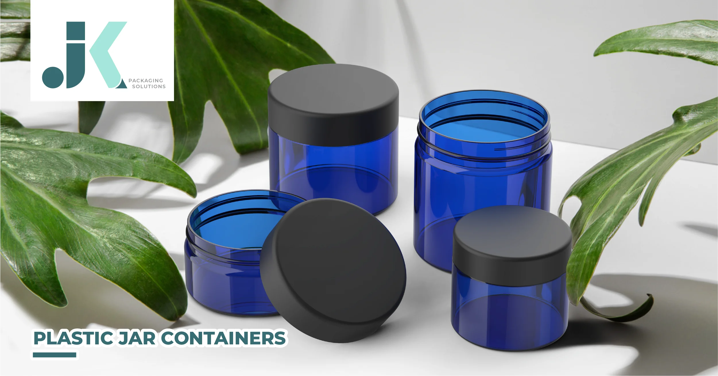 Plastic Packaging Cosmetic Jar Blue Color 240ml Pet Material For Cream ...