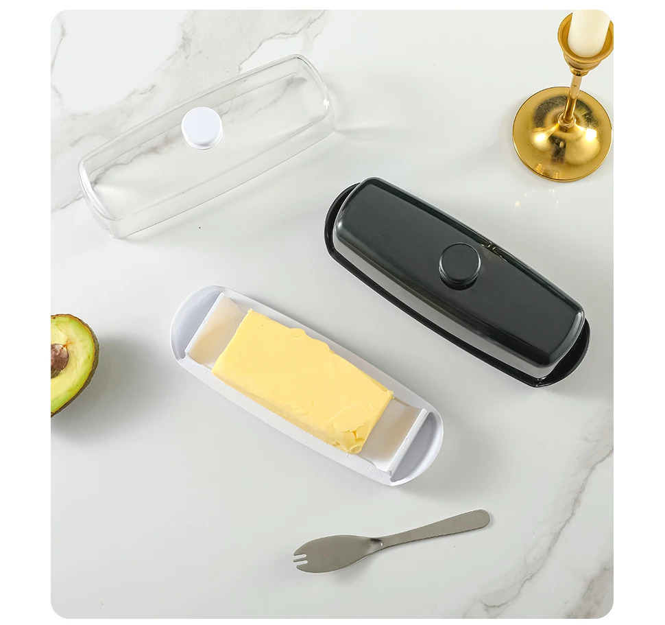 Butter Dish with Lid for Countertop and Refrigerator Door Shelf, Home ...