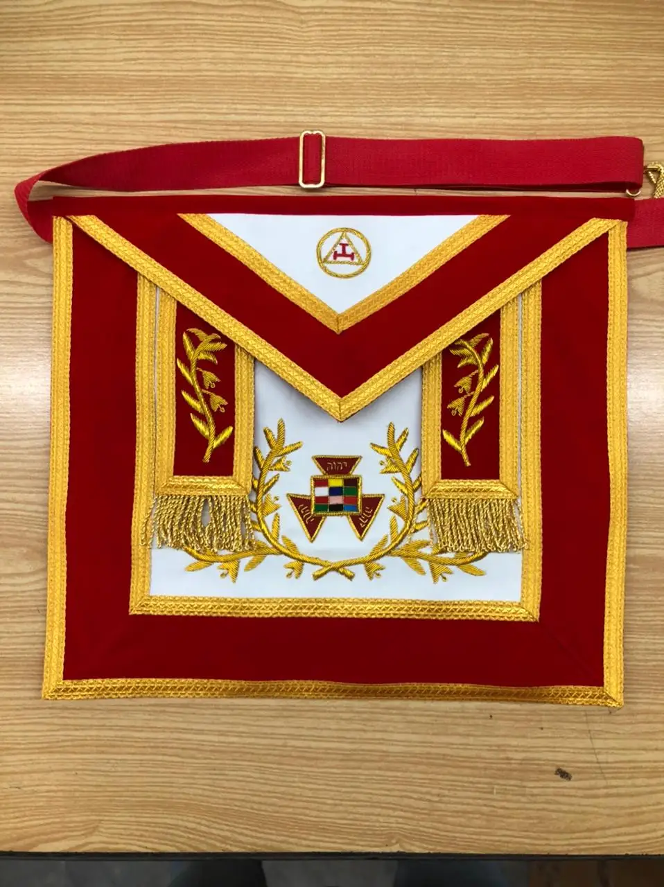 Masonic Regalia White Plain Masonic Apron Customized Hand Embroidery Custom Fabric Masonic ...
