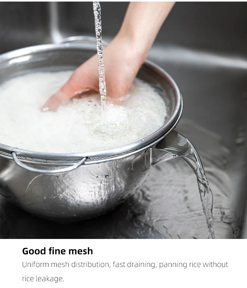 SHIMOYAMA Kitchen Nesting Bowl Colander Set - Sustainable & Versatile