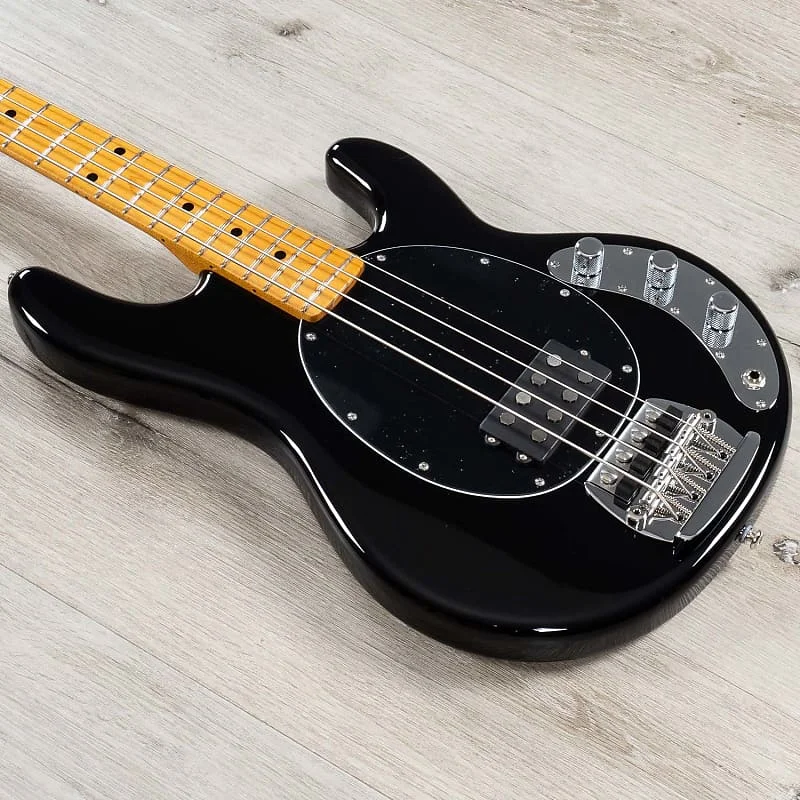 Ernie Ball Music Man Retro '70s Stingray Bass,Maple Fretboard,Black ...