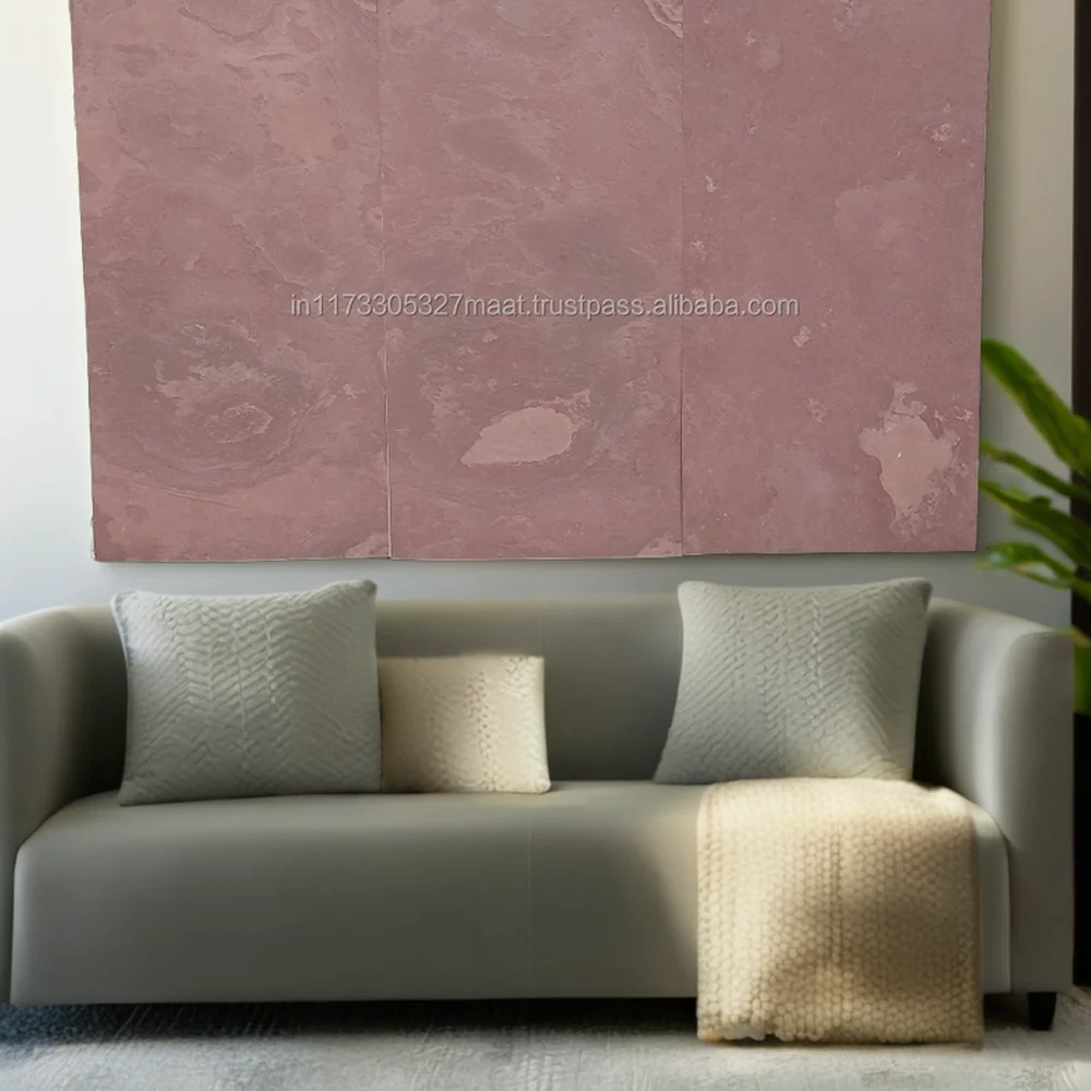 122x61cm Terra Red Slate Stone Veneer Sheet High Quality Natural Stone ...