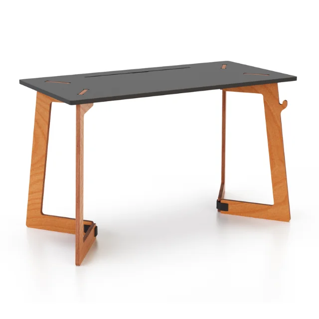 Italian Design Professional Office Desk Modern Natural Wood In Birch ...