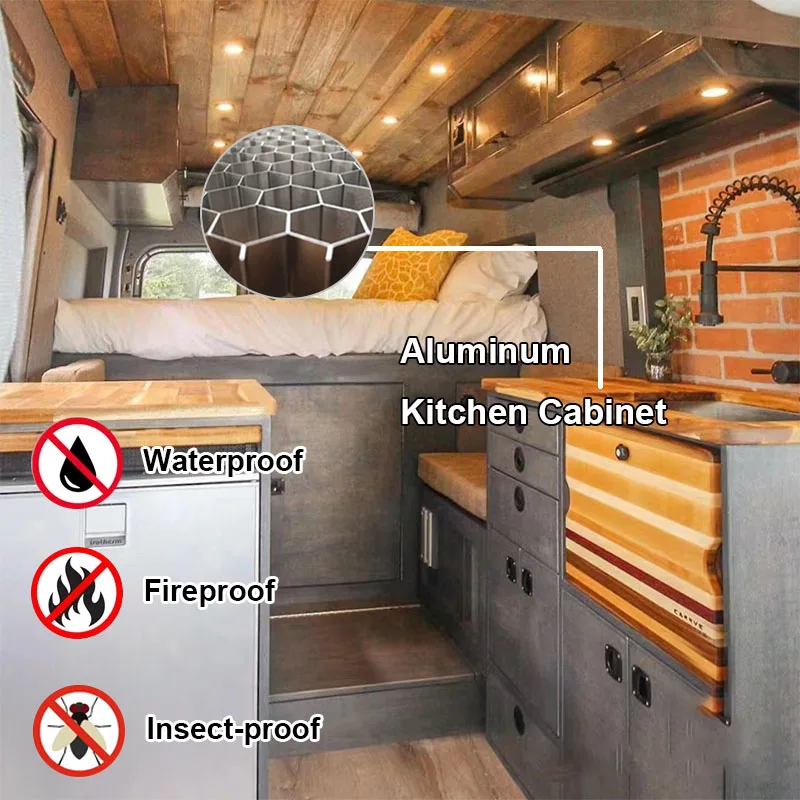 Camping Waterproof Fireproof Aluminum SPCC Surface RV Bed