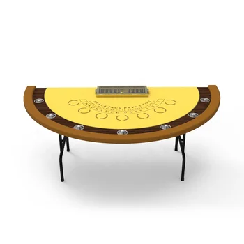Fully Customisable Foldable Blackjack Table With Cup Holders Casino ...