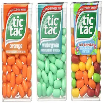 Tic Tac Sweet Mints-orange- 98g Bottle Packs- 4 Count Bulk Candy Mints ...