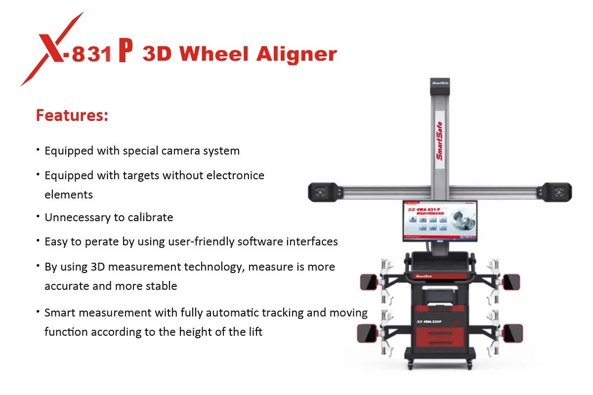 2023 Launch 3d Wheel Alignment Machine X-831p Car Four Wheel Aligner ...