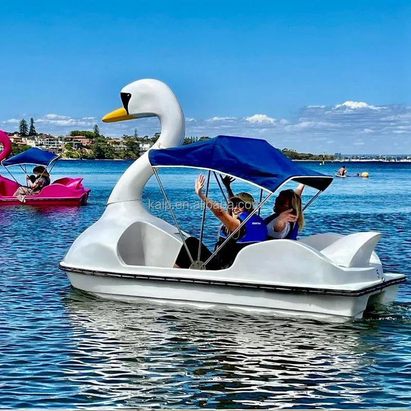 Maximize Safety And Fun With Customizable Multi-colored Swan Pedal Boat ...