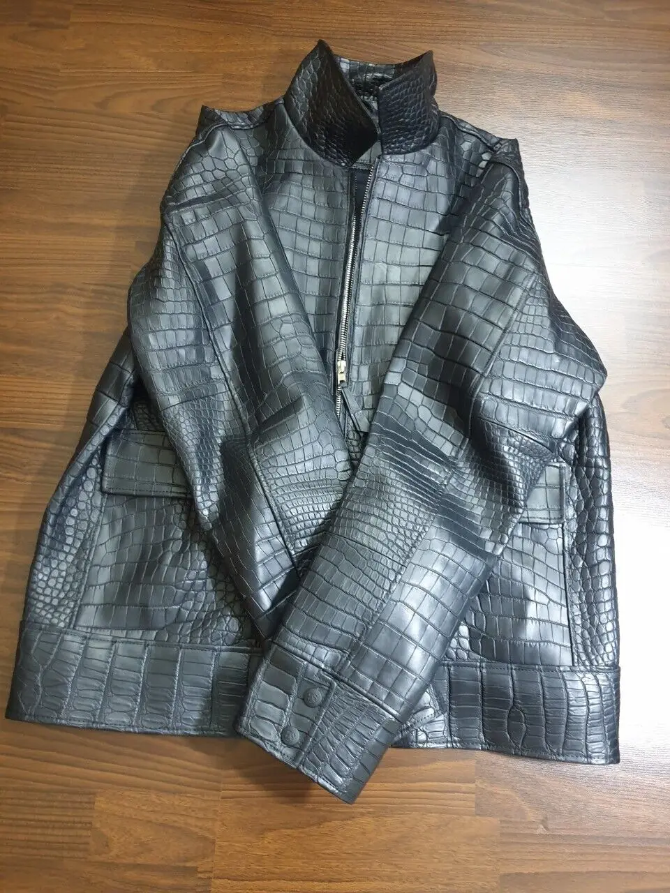 Shop Our Latest Design Jacket with Alligator Snakeskin