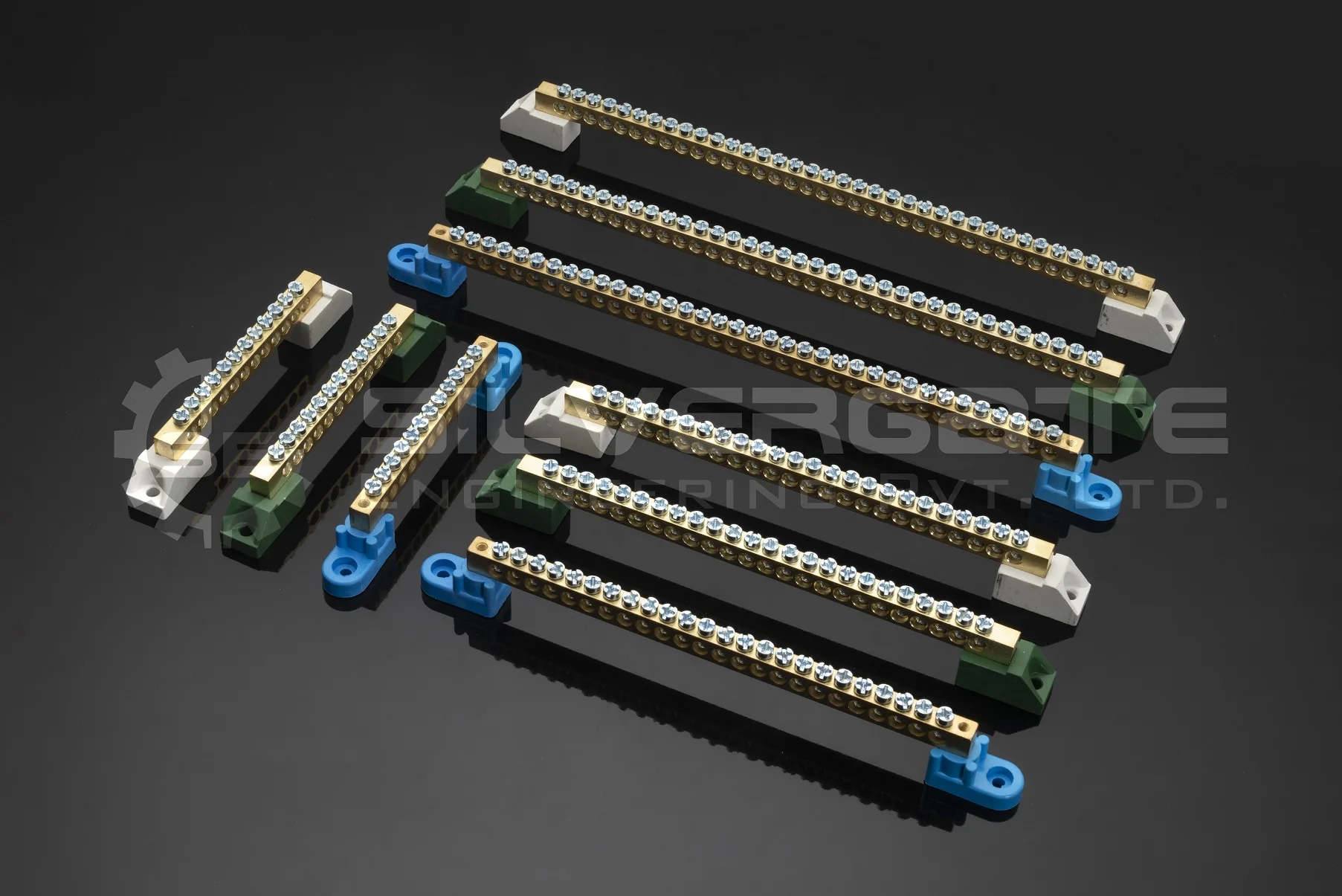 12 Way Neutral Link Copper Grounding Bar with Bakelite Base Brass ...