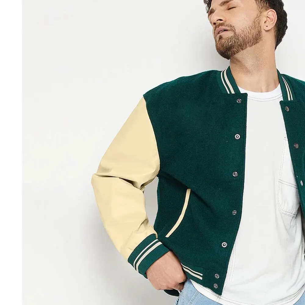 New Style Custom Varsity Jacket Men Melton Wool Varsity Jackets ...