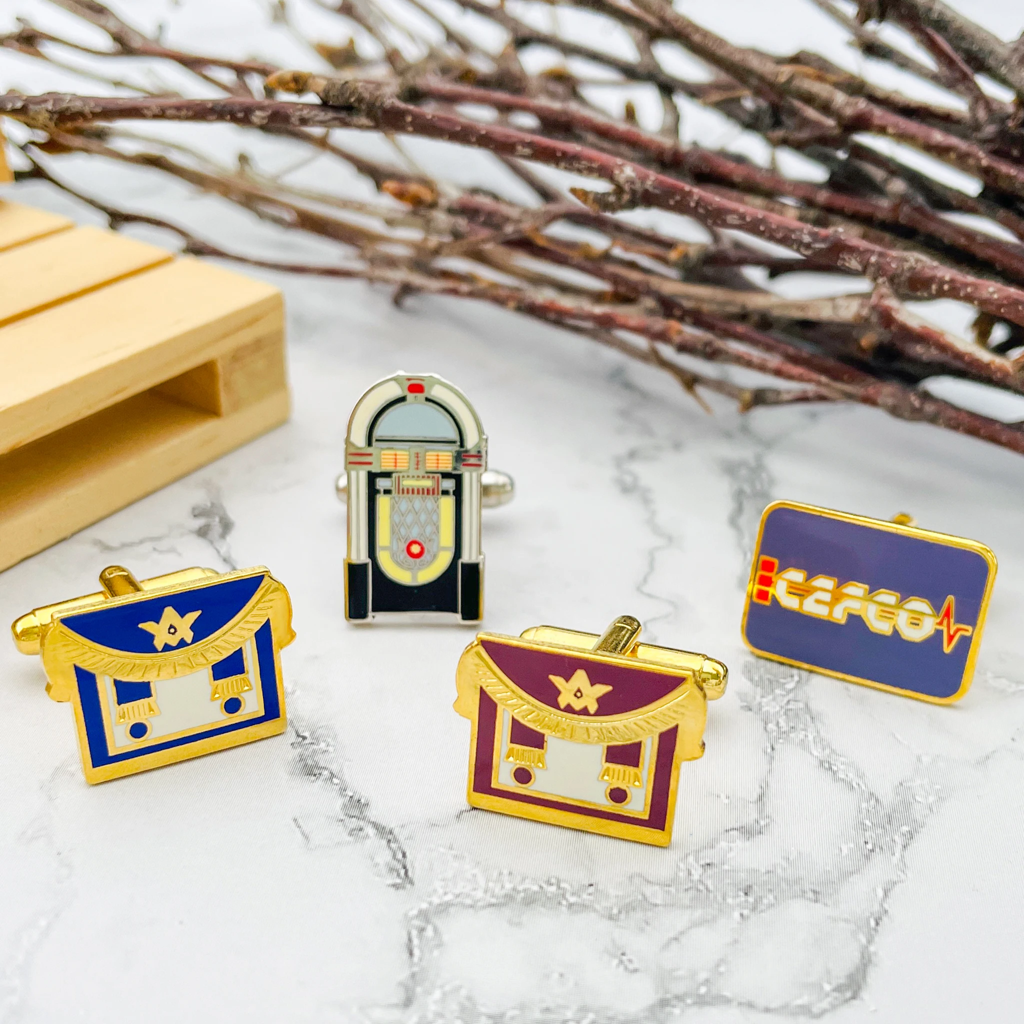 Fashion Metal Cufflinks and Tie Clip| Alibaba.com