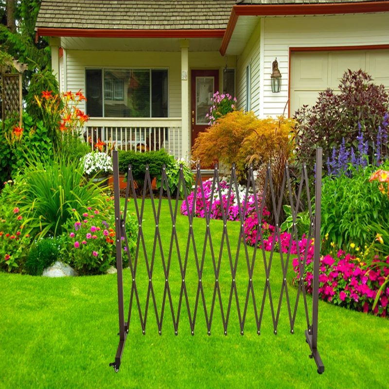 Expandable Outdoor Double Folding Gate Accordion Security Fence Gate ...