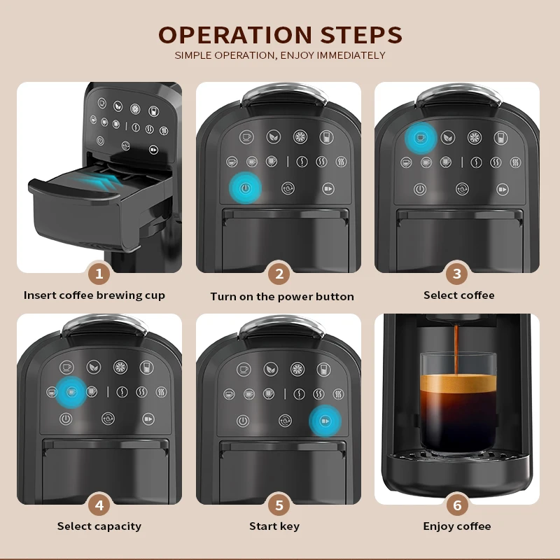 20bar Wholesale Multi Espresso Capsule Coffee Machine