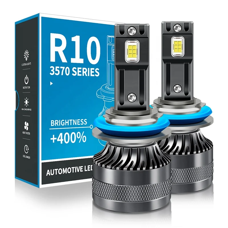 R10 Auto Lighting System Auto LED Lamp Cooling Fan CANBUS CSP 3570 Chip ...