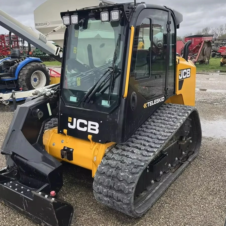 Wide Crawler Rubber Tracked JCB 3TS-8T Telescopic Compact Track Loader ...