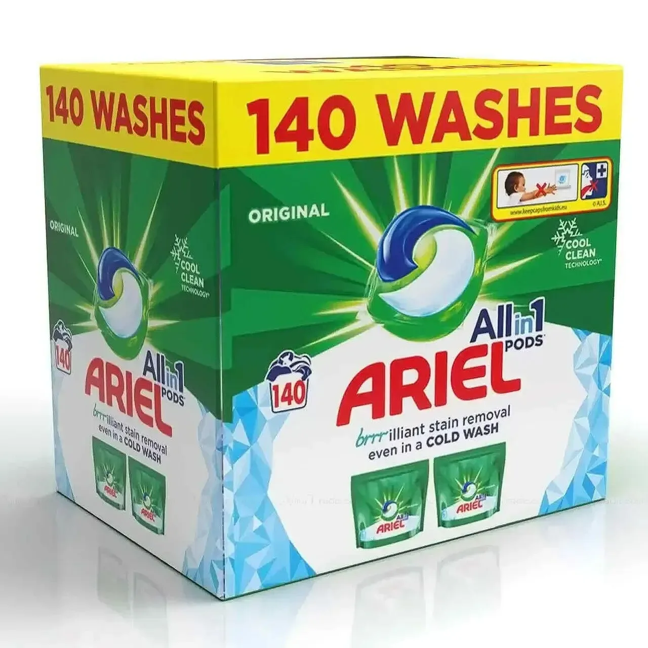 Ariel 3 in 1 Mountain Spring Washing Gel Capsules - 80% Active