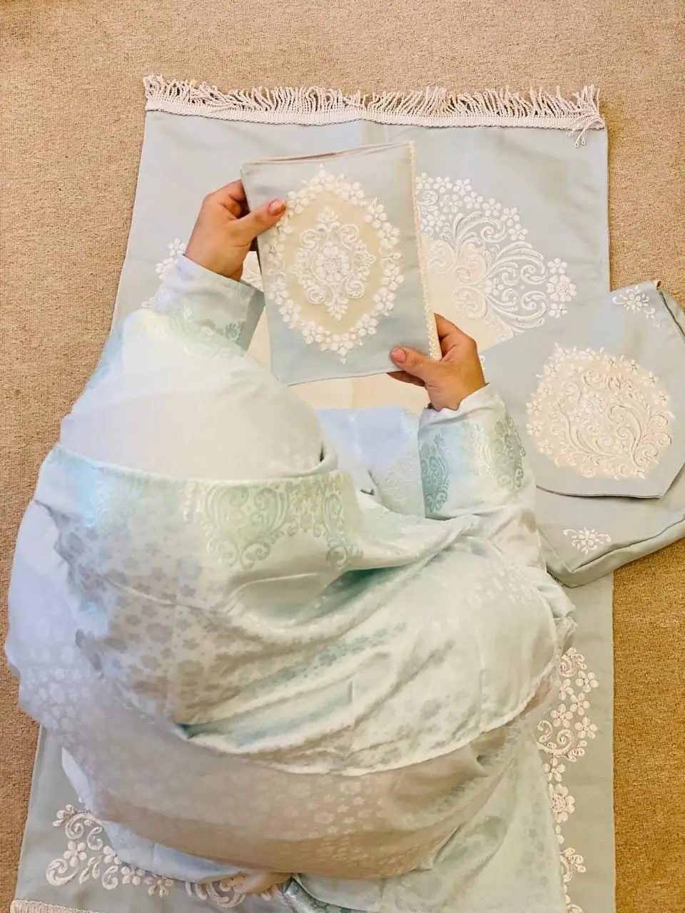 Women's Prayer Dress Set - Islamic Abaya for Muslimah