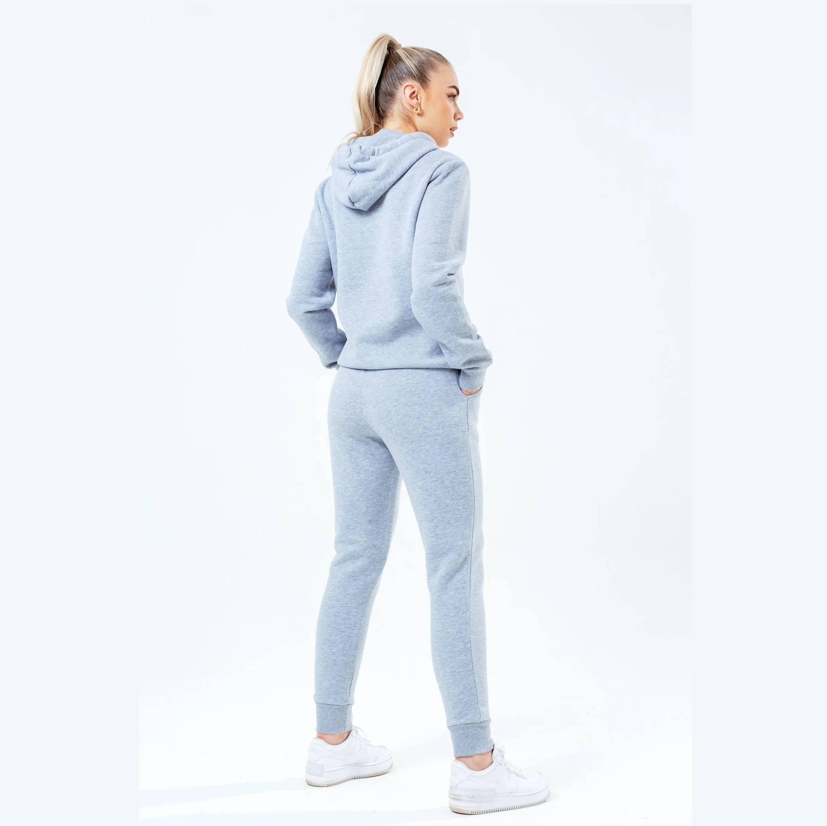 2 Piece Custom Sweat Suits Women Tracksuits Custom Zipper Jacket Gym ...