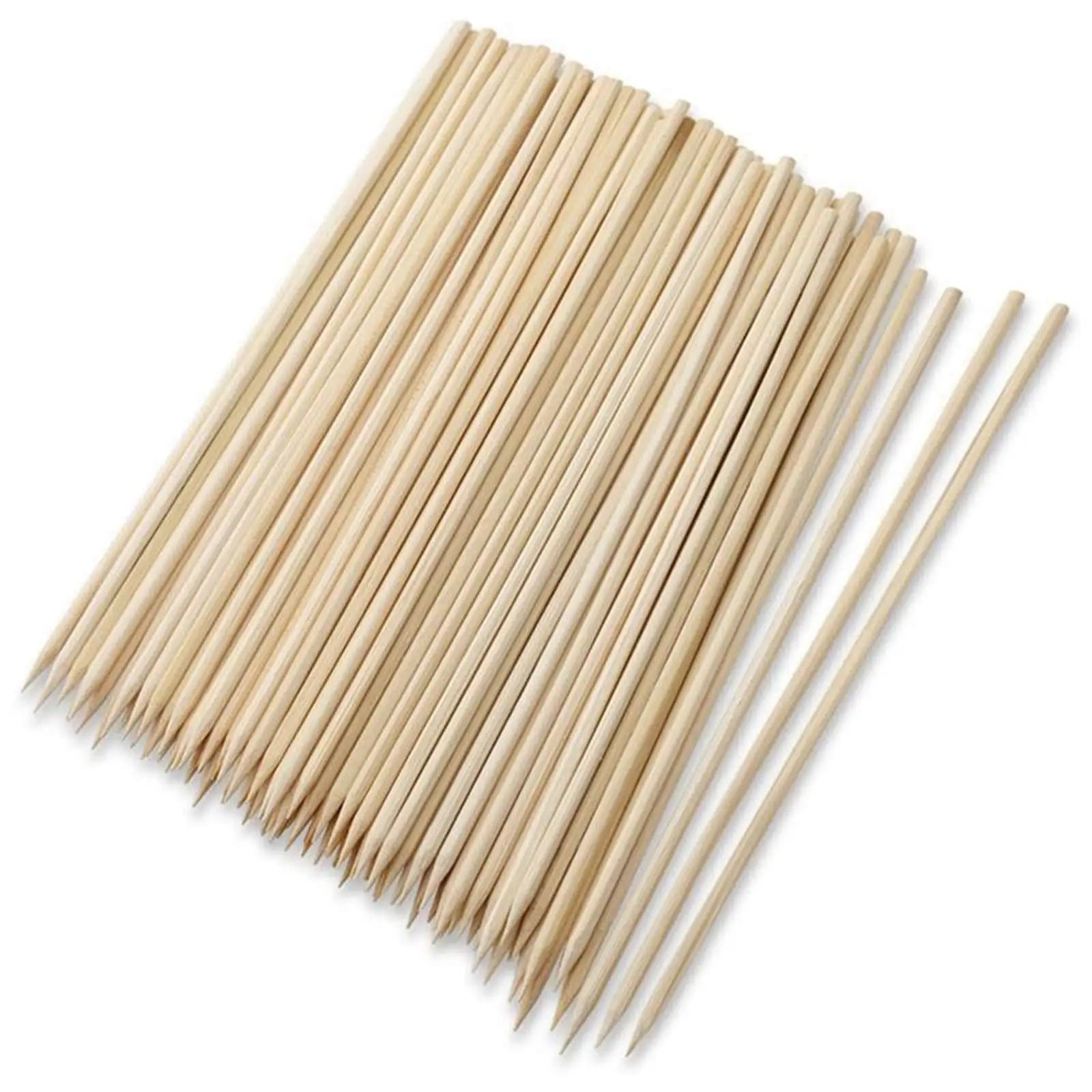 Best Selling Round Bamboo Sticks Skewers Bamboo Skewer With Pointed Tip ...