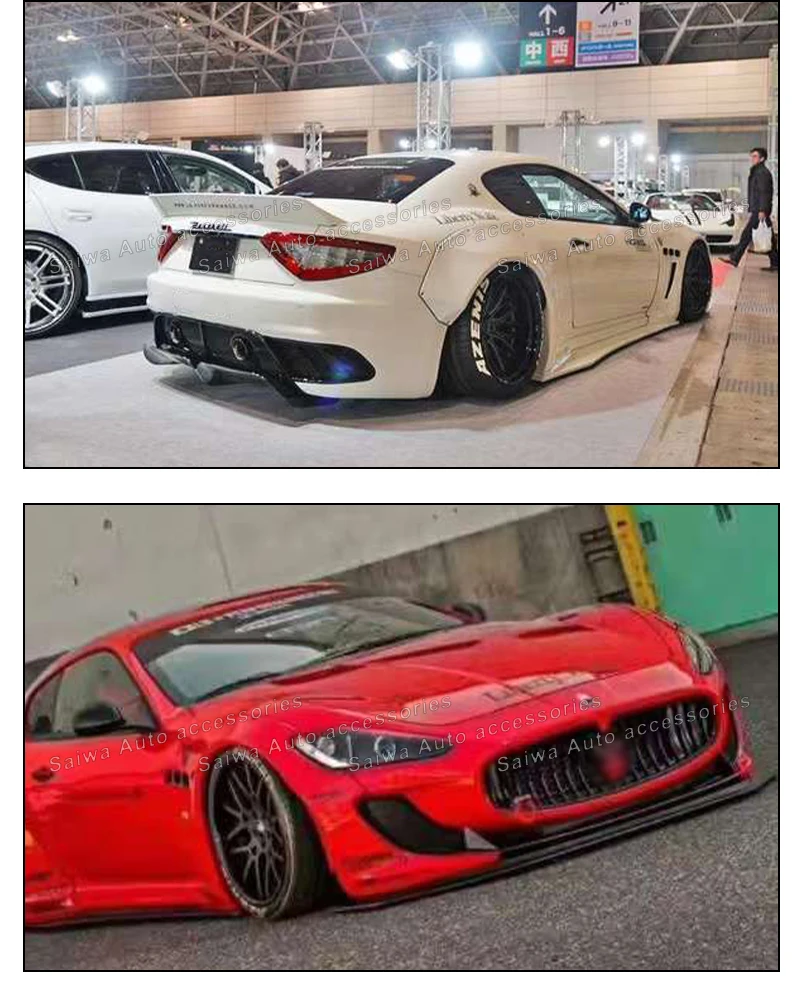 LB Wide Body Kit for Maserati Granturismo GT GTS - Upgrade Front Bumper ...