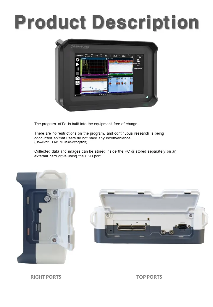 Deepsound B1 Ultrasound Ndt Program Paut Phased Array Flaw Detector For ...