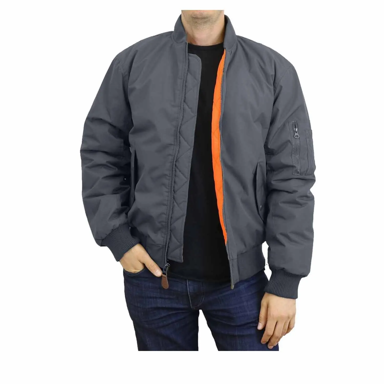 Blank Standard Sizes Custom Made Bomber Jacket Top Quality Blank ...