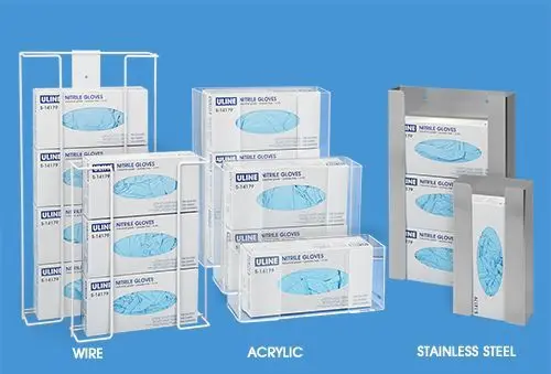 Clear Acrylic Gloves Organizer - Eco-Friendly & Portable