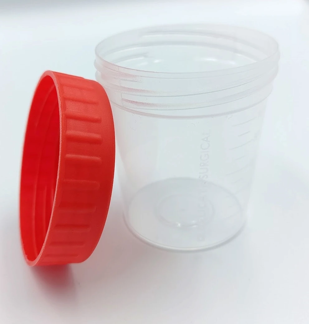 100ml Plastic Urine Specimen Container Polypropylene 100cc Cup Hospital ...