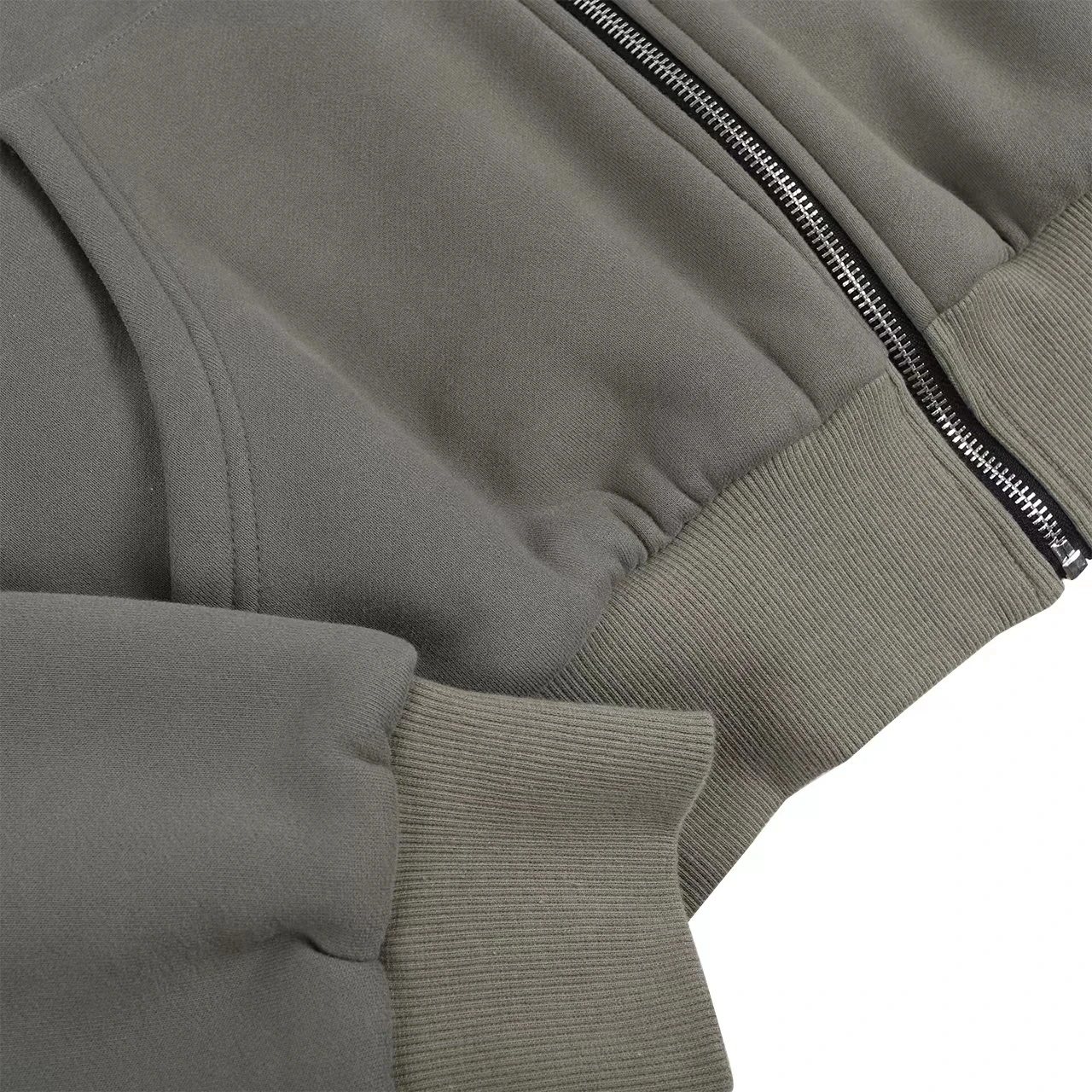 Zip Up Hoodie Blank Boxy Full Face Zipper Oversized Custom Hoodies Acid ...