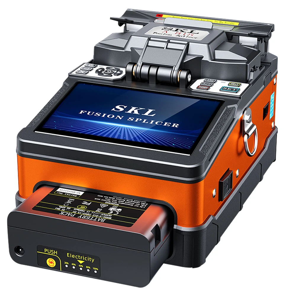 SKL Optical Fiber Fusion Splicer, FTTH Core Alignment Optical Fiber ...