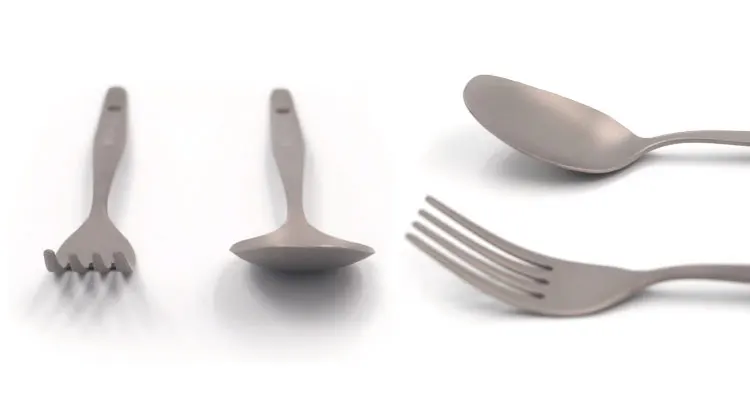 Titanium Camp Cutlery Set With Case Spoon And Fork Set Individual ...