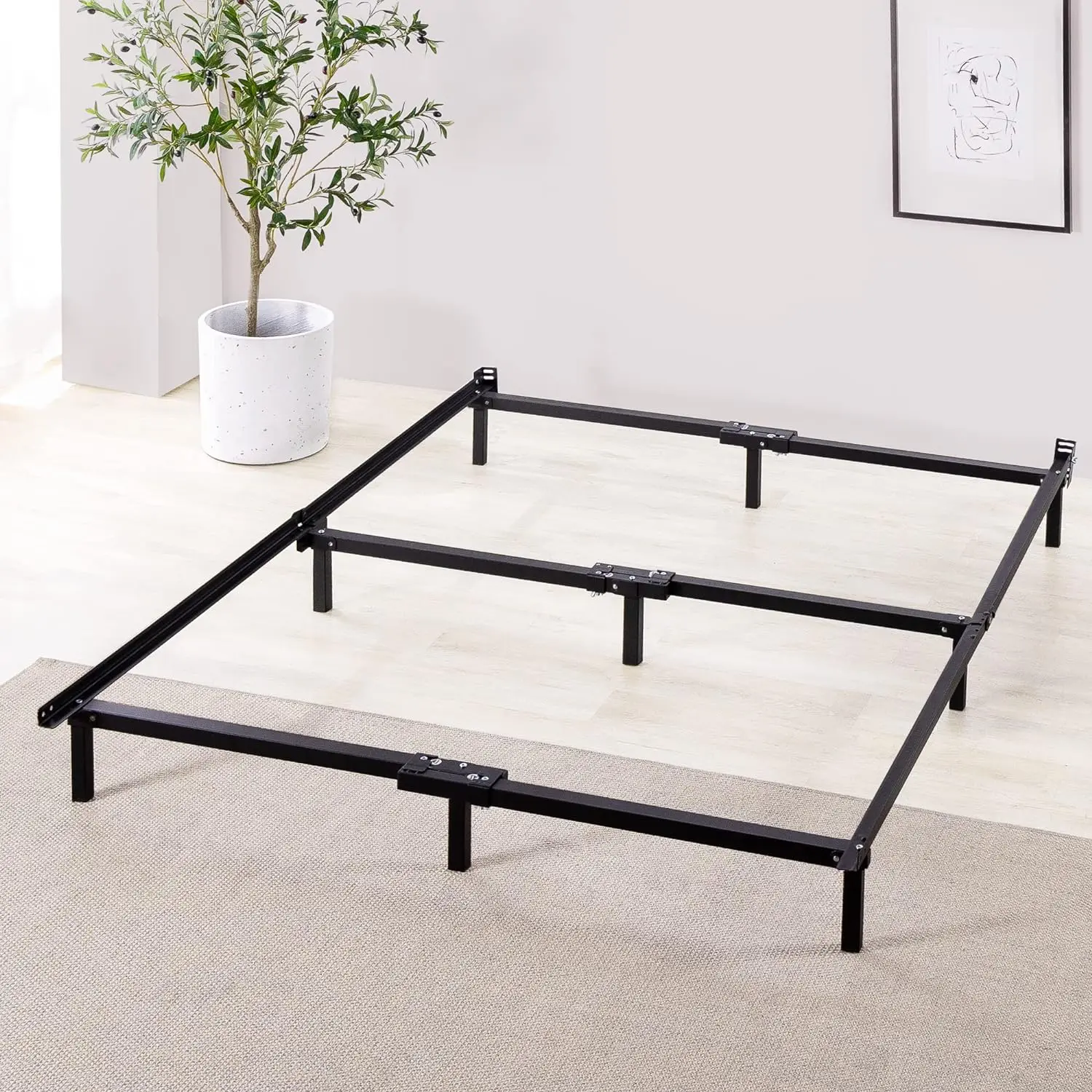 Triho Thf-1444 Folded Classic Design Queen Size Platform Bed Frame ...