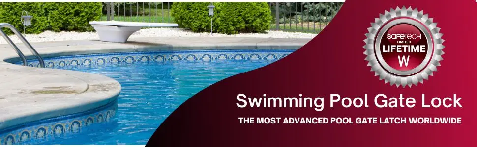 Safetech 22" Top Pull Pvc Latch Magnetic Gate Latch Swimming Pool Gate ...