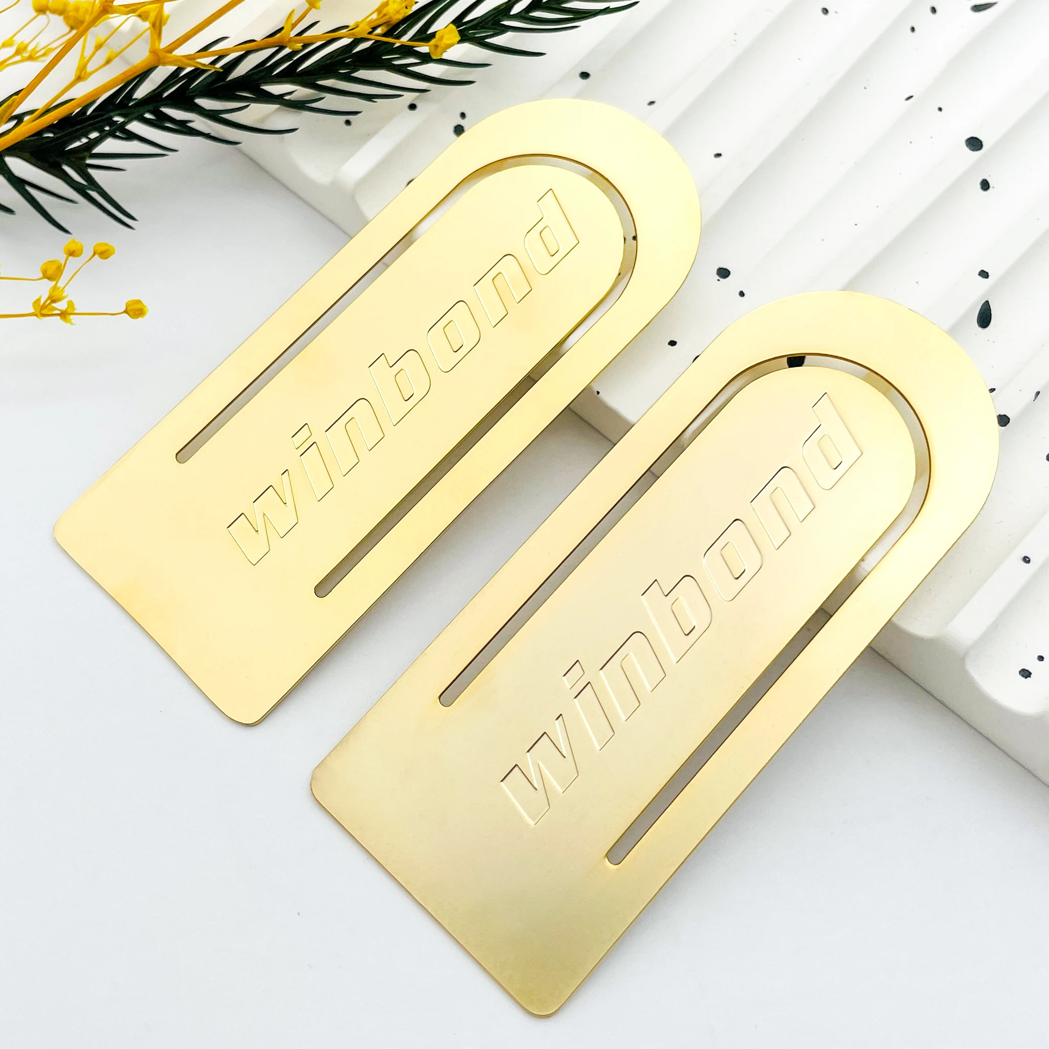 Custom Metal Stamping Bookmarks With Silk Screen Printing - Oem