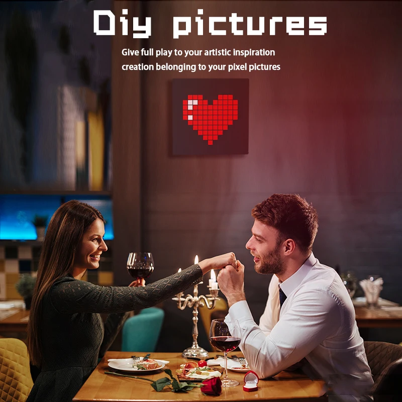 Well Made Desktop Pixel Art Display Led Screen With App - Buy Color ...