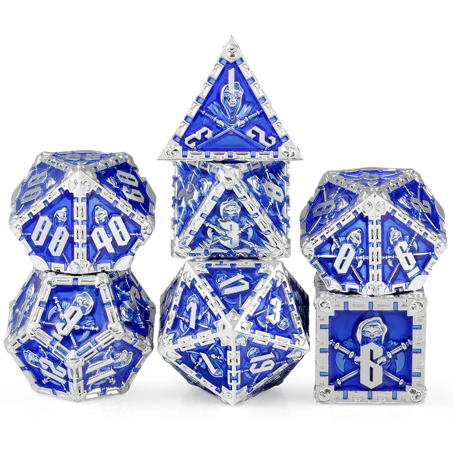 New Design DND Metal Dice D4 D6 D8 D10 D12 D20 D% the Reaper Metal D&D ...