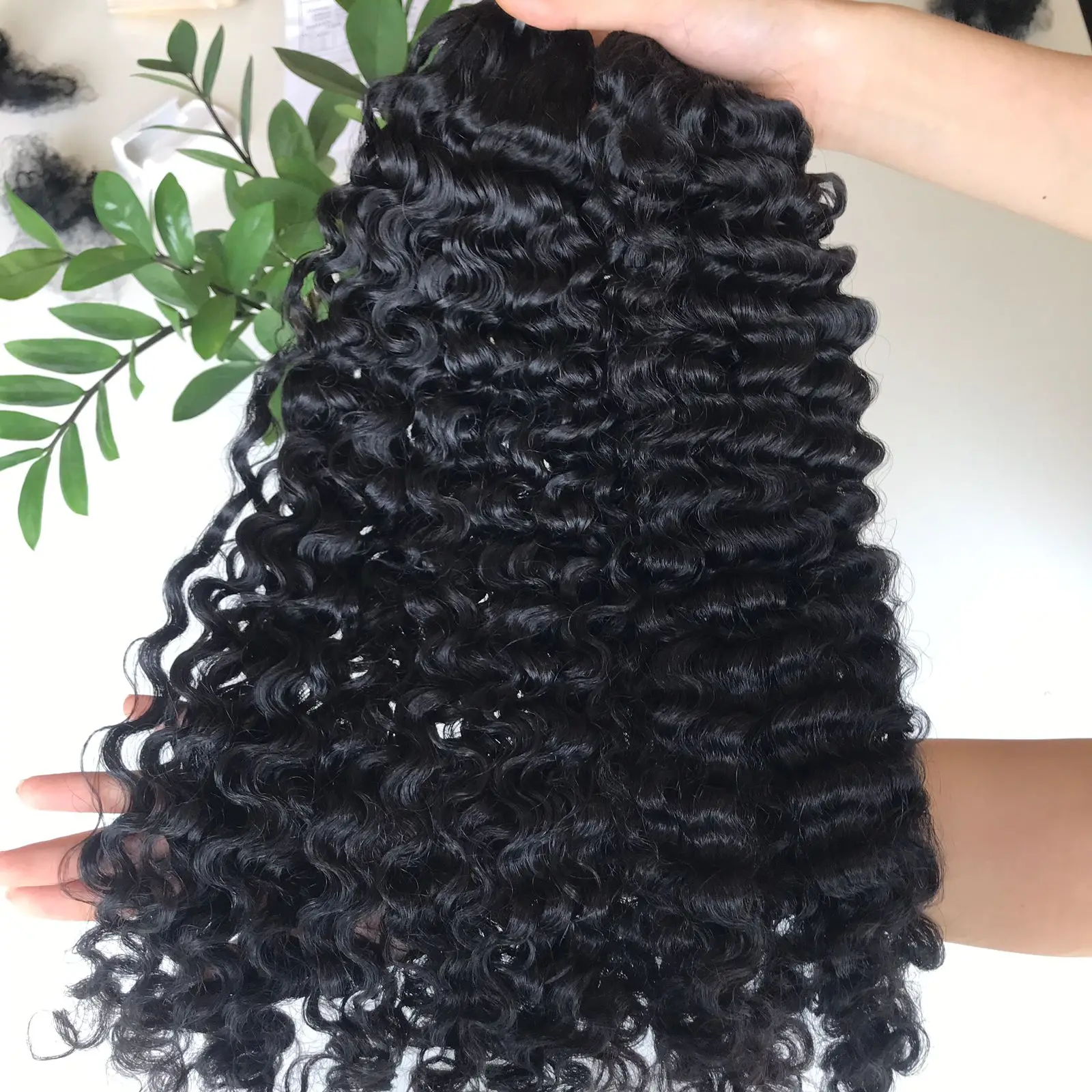 Premium Burmese Curl Natural Black Color | Vietnamese Human Hair Genius ...